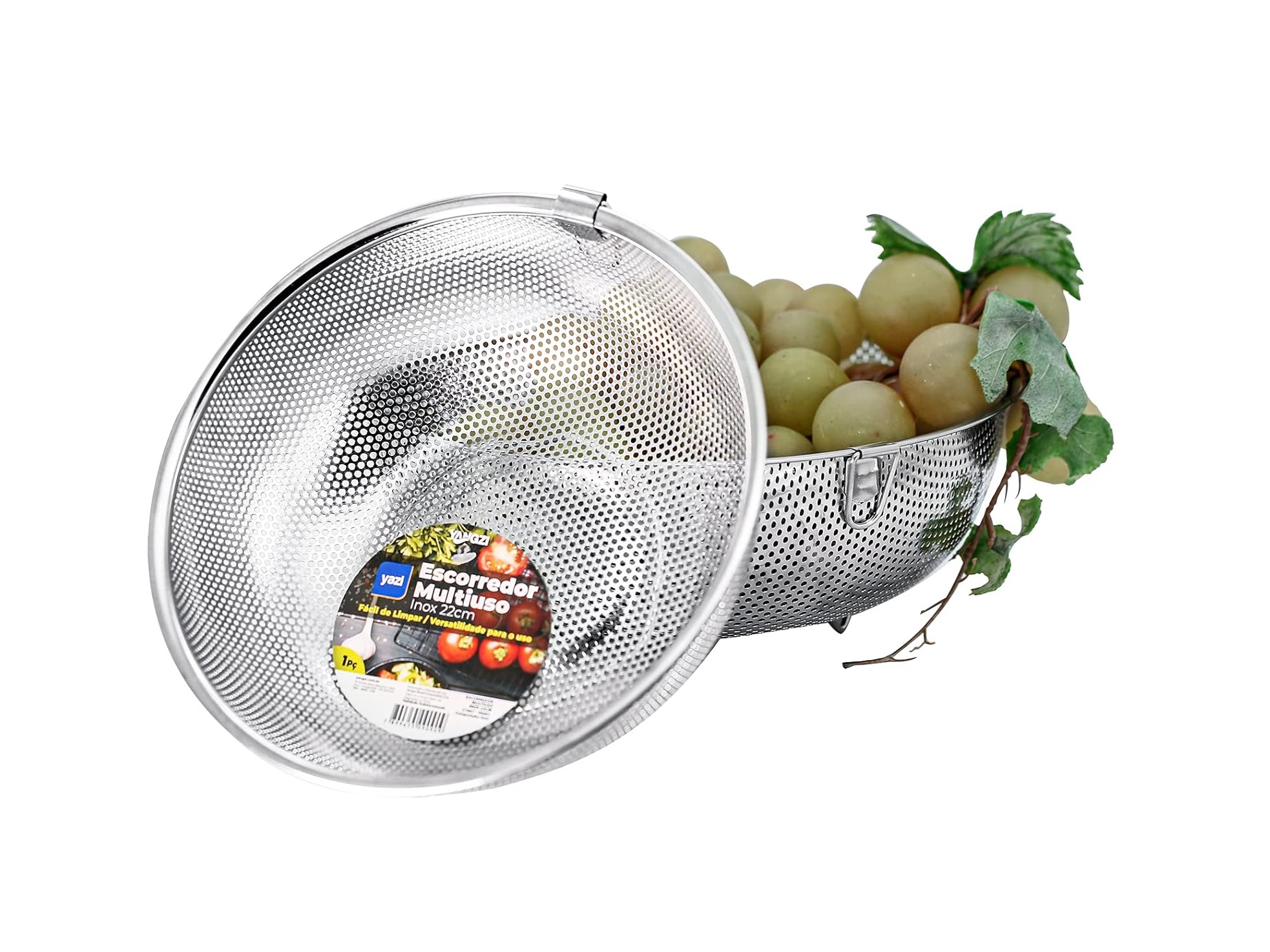 Escorredor multiuso inox 22x8cm Tuut - Bocao Miudezas