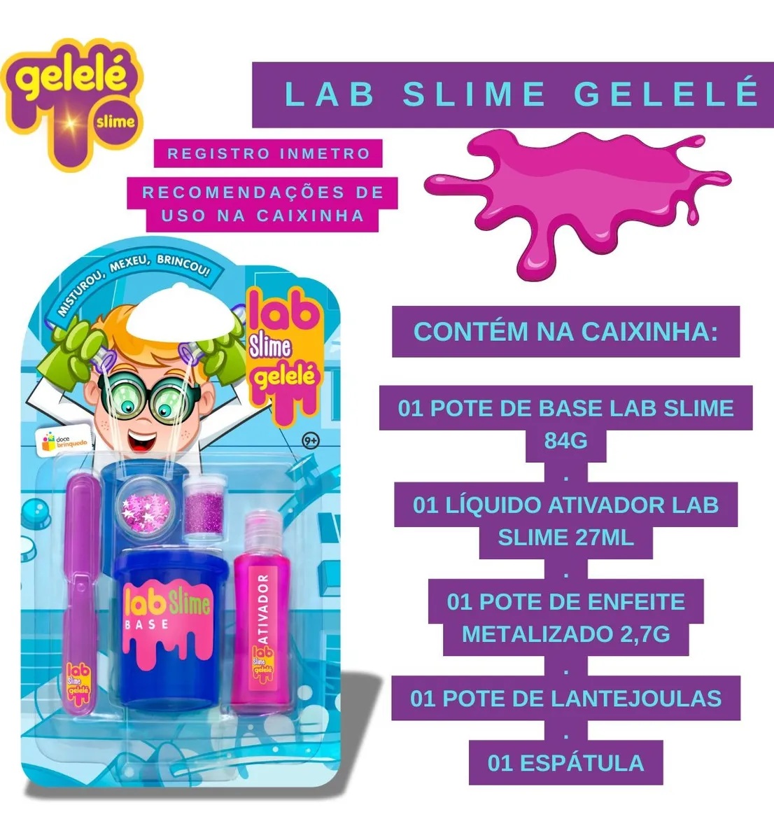 Laboratório Slime lab Gelelé - crie seu slime - Bocao Miudezas