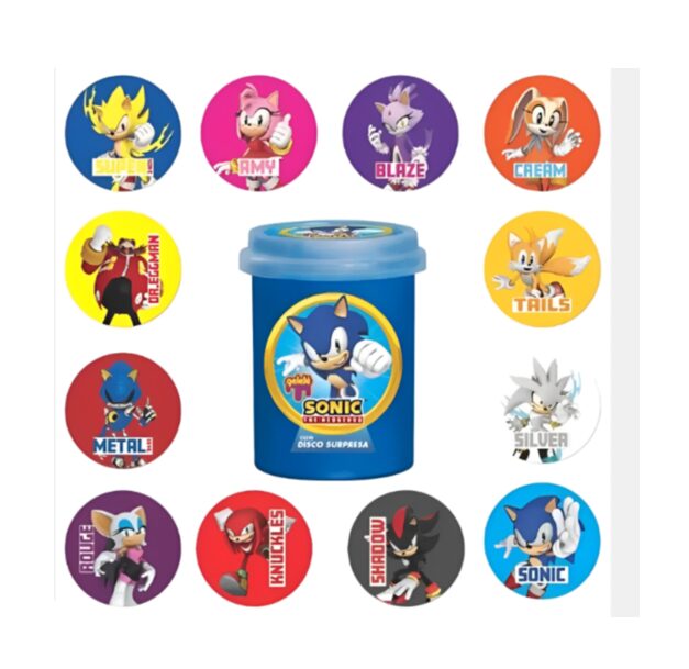 Slime Gelele com disco Sonic 152g - Bocao Miudezas