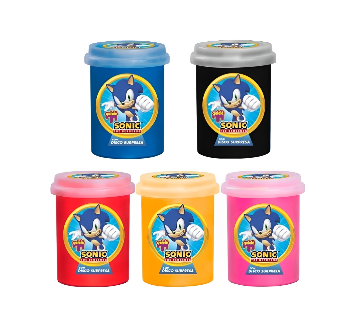 Slime Gelele com disco Sonic 152g - Bocao Miudezas