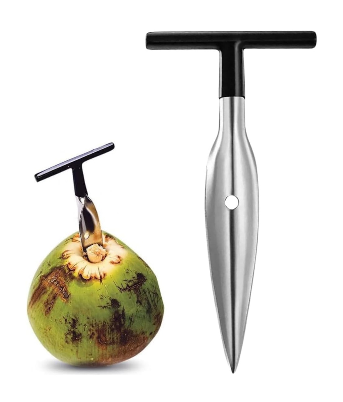 Abridor Furador de coco inox Kehome - Bocao Miudezas
